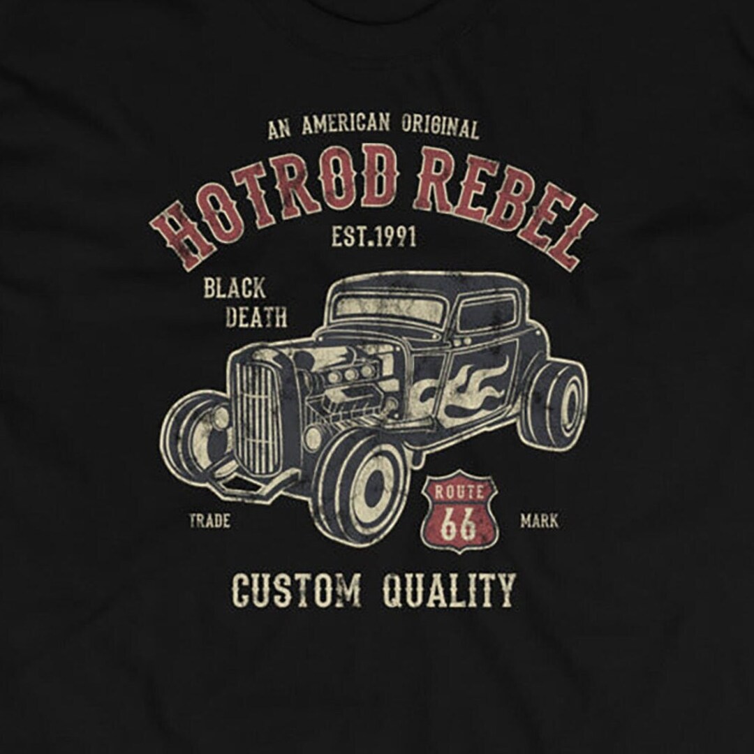 Hot Rod Rebel | Vintage, Grunge Retro T-shirt for Men Who Like Hot Rods ...