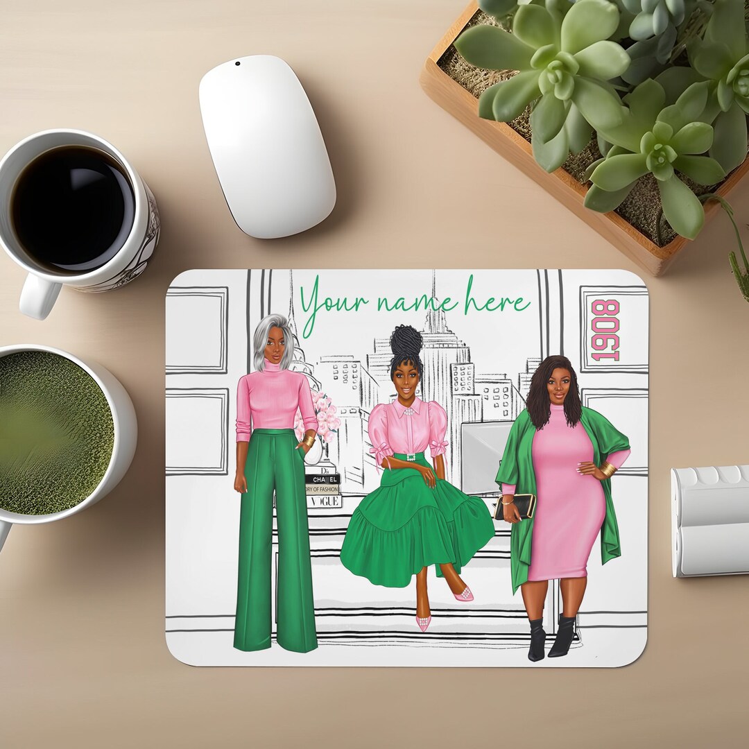 Stay Motivated at Work With Aka Sorority Mousepad Personalized Woman ...