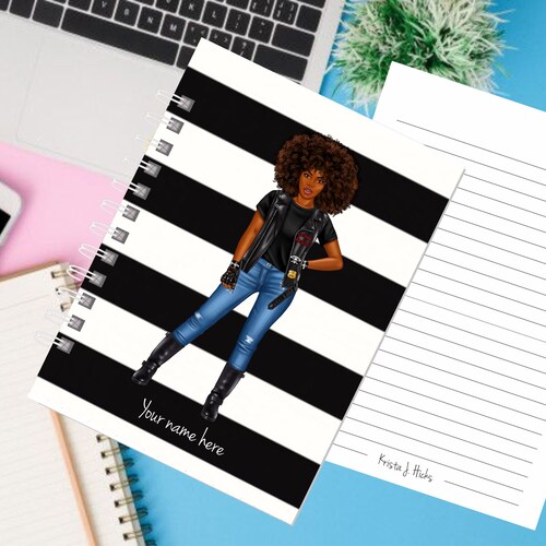 Black Girl Boss Personalized Notebook Cover Boss Lady - Etsy