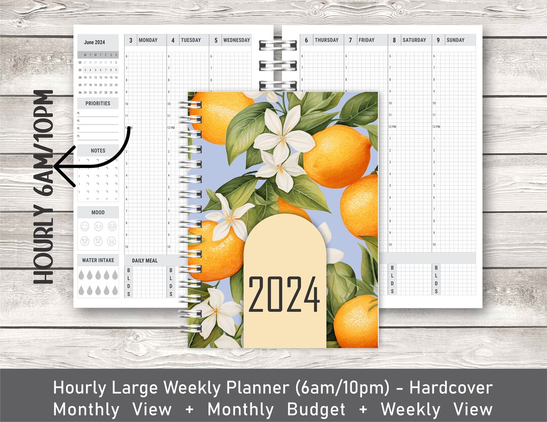 Custom 2024 Daily Planner Personalized Planner Monthly - Etsy