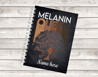 Black Girl Boss Personalized Notebook Cover Boss Lady - Etsy
