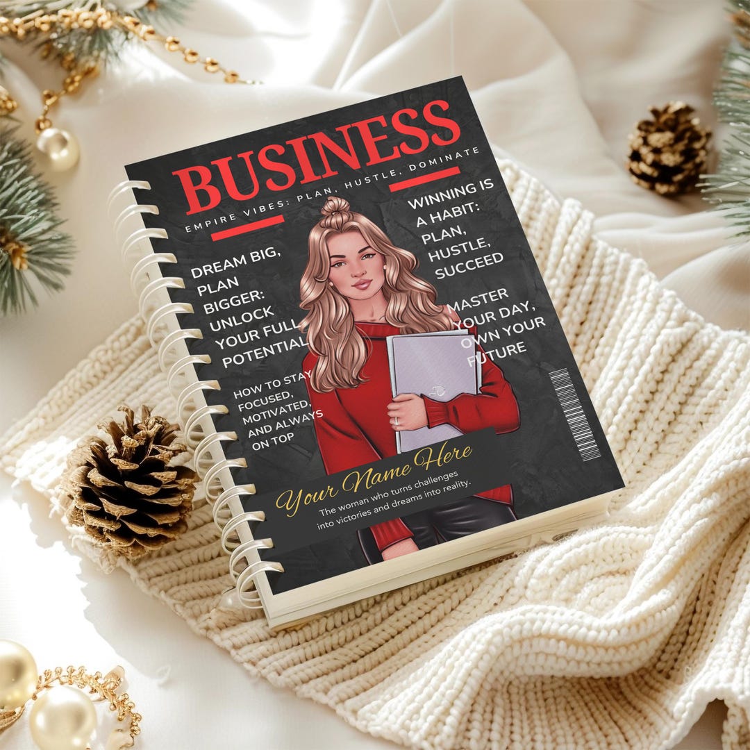 Magazine Cover Planner - Business Planner - Custom Start Planner ...