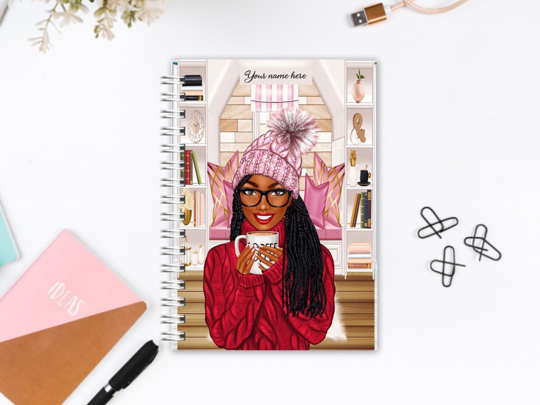 Black Girl Boss Personalized Notebook Cover Boss Lady - Etsy