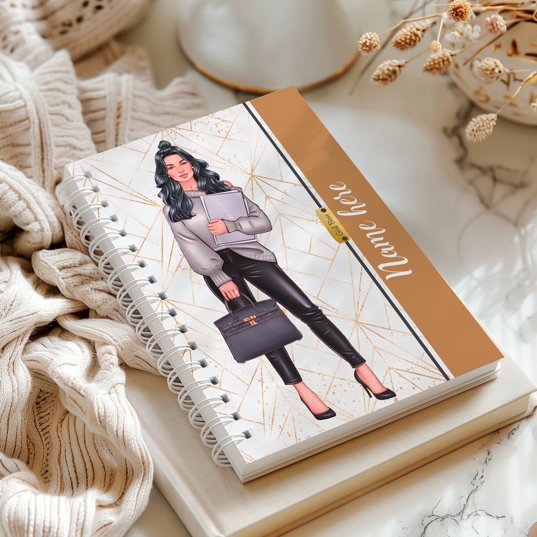 Personalized Monthly Weekly Planner With Lines - Girl Boss Calendar ...
