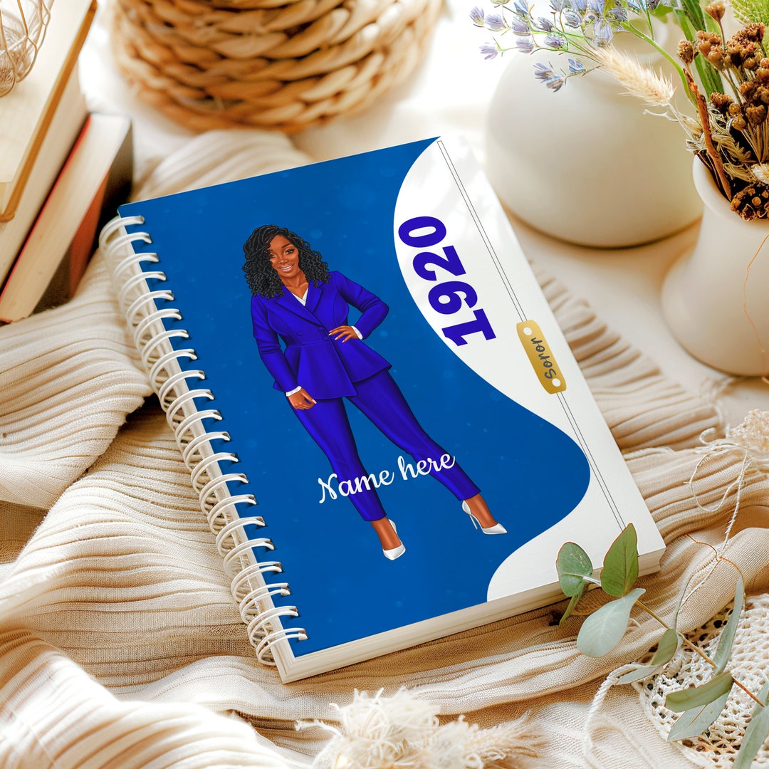 Zeta Phi Beta Monthly Journal 1920 - Personalized Notebook ZPB - HBCU Sorority - Black Greek ...