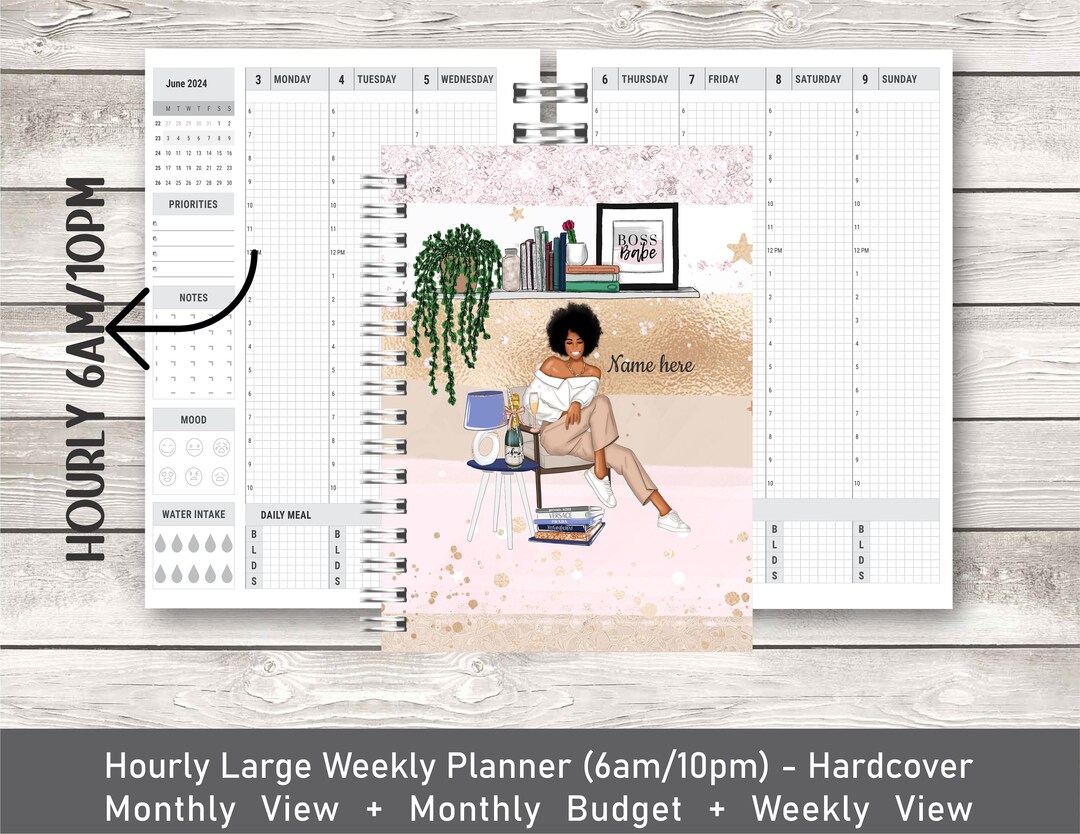Custom 2024 Daily Planner Personalized Planner Monthly - Etsy