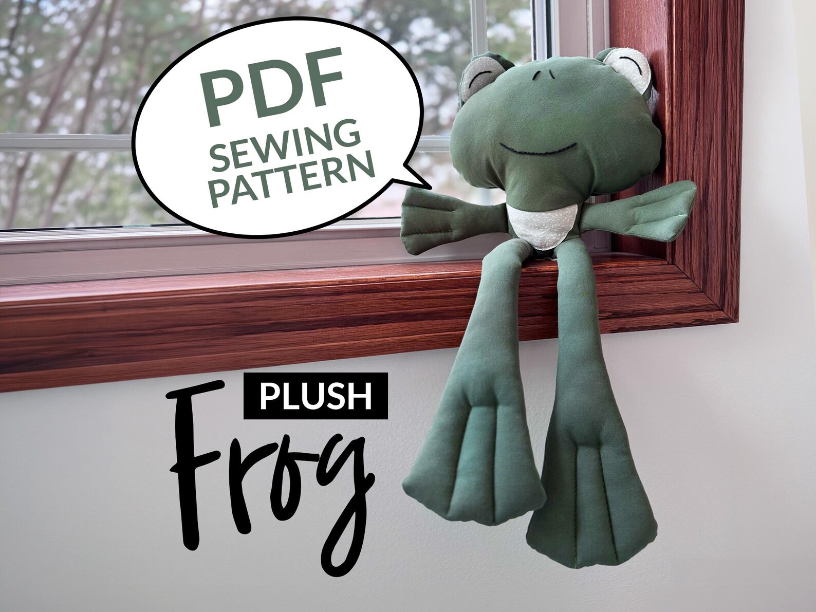 Frog Plush Sewing Pattern (PDF Pattern) - Etsy Canada