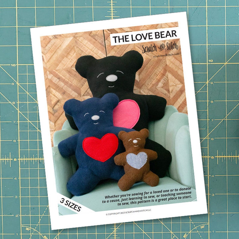 The Love Bear Sewing Pattern - Etsy