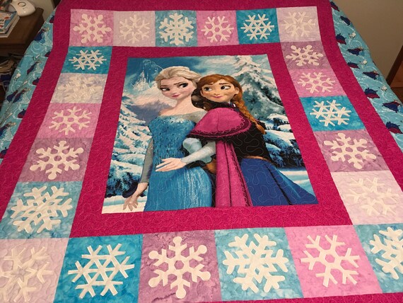 Disney Frozen Quilt elsa and Her Sister Anna | Etsy