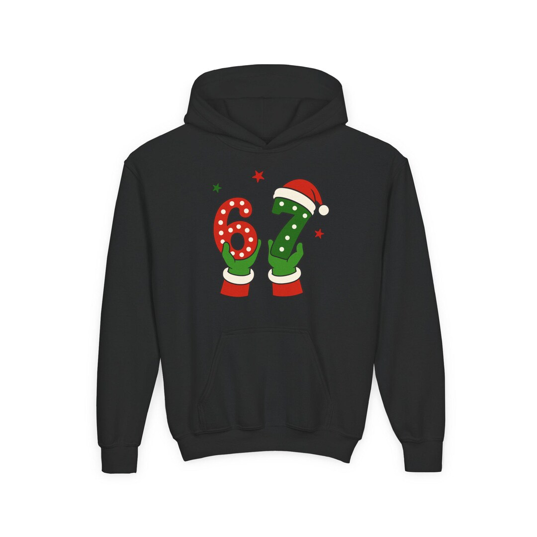Christmas Elf Mittens 67 Design Hoodie | Youth Hoodie - Etsy