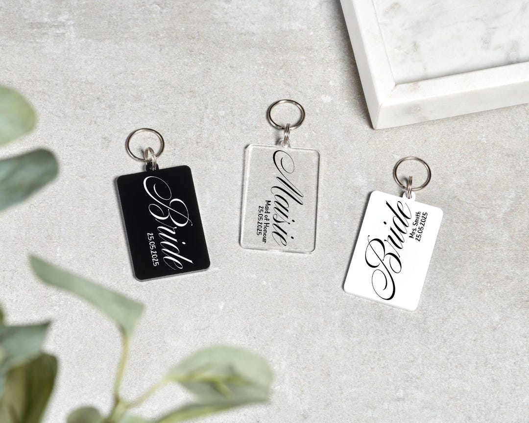 Personalised Wedding Role Tags, Bride Role Tag, Maid of Honour Gift ...