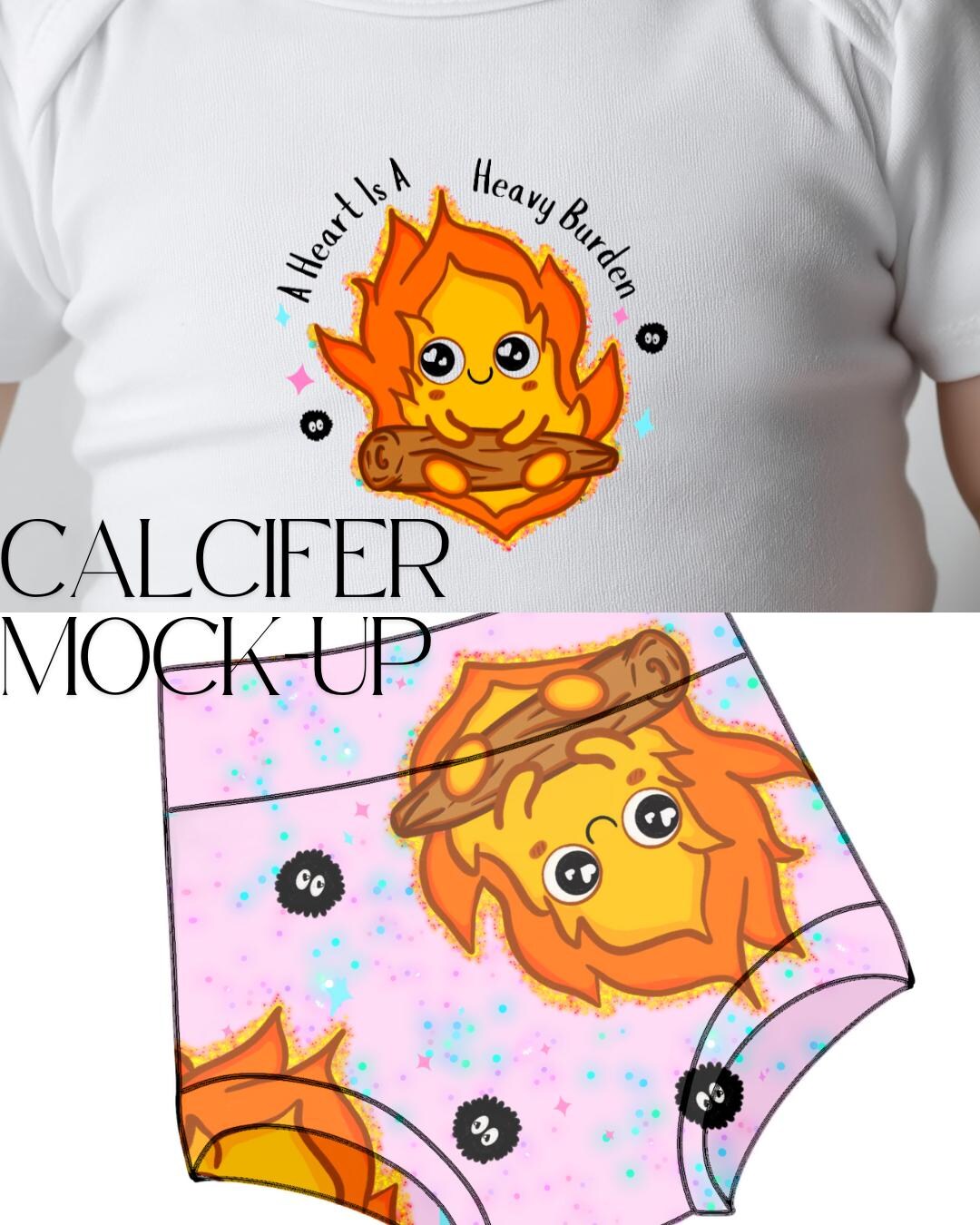 PRE-ORDER Calcifer Baby Outfit - Studio Ghibi - Howls Moving Castle ...