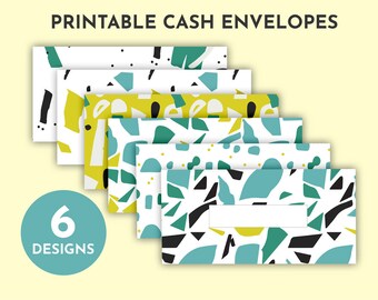 Watercolor Rainbow Printable Cash Envelopes With Transaction - Etsy