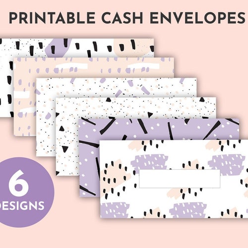 Rainbow Gradient Printable Cash Envelopes With Transaction - Etsy