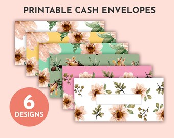Rainbow Gradient Printable Cash Envelopes With Transaction Tracker ...