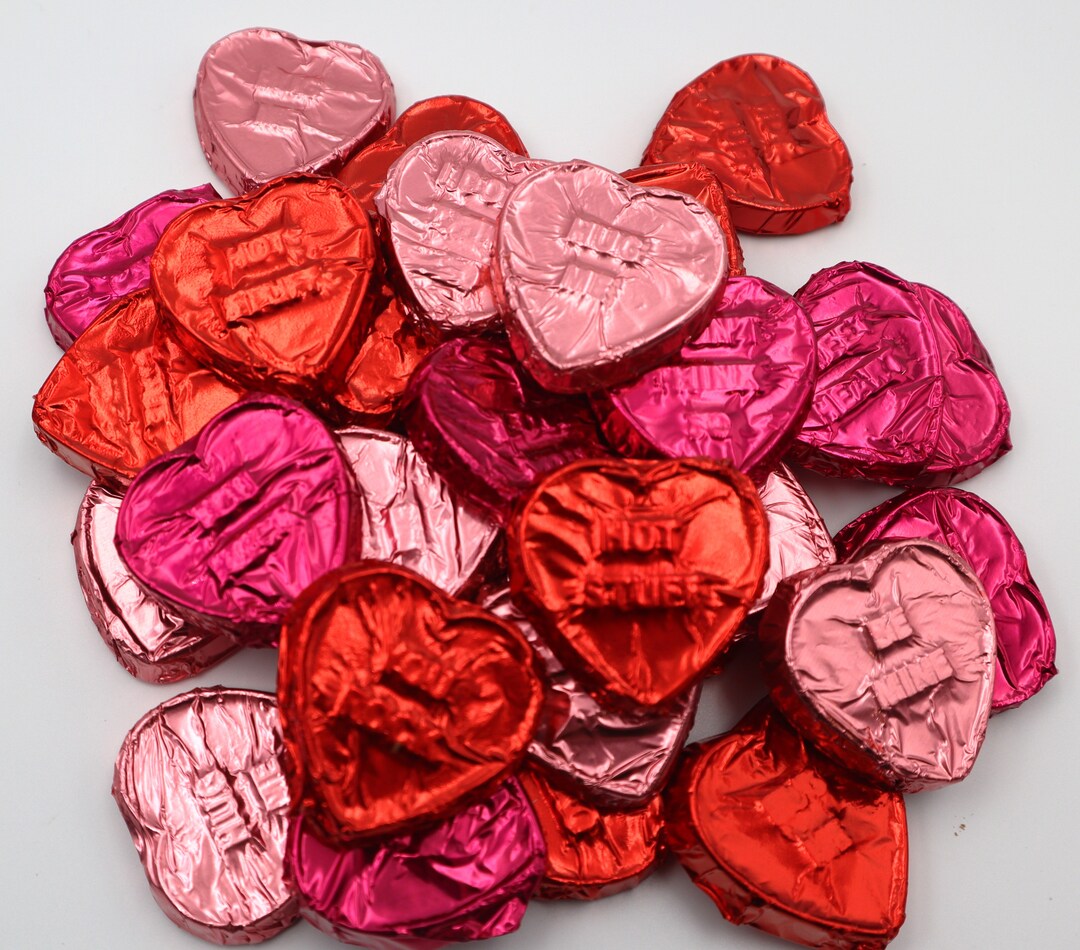 1/2 Lb Valentine's Day Conversation Hearts Milk or Dark Chocolate - Etsy
