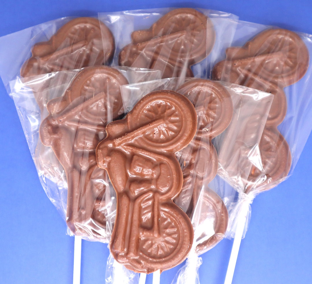 12 Milk OR Dark Chocolate Motorcycle Motorbike Cruiser Lollipops - Etsy
