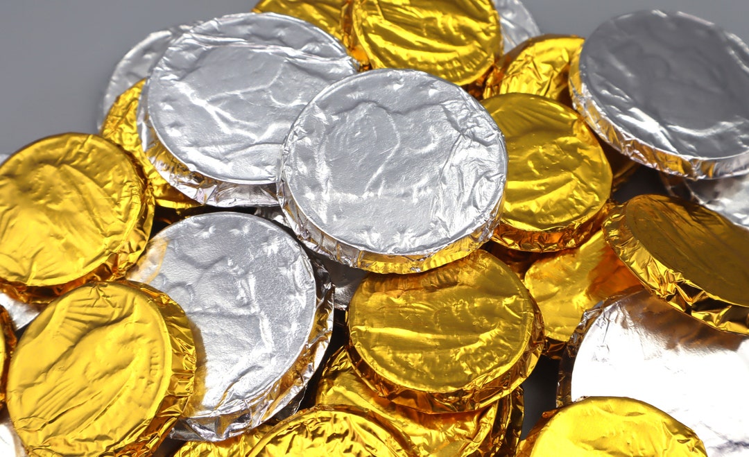 8 Oz Chocolate Coins Money Milk or Dark Chocolate - Etsy