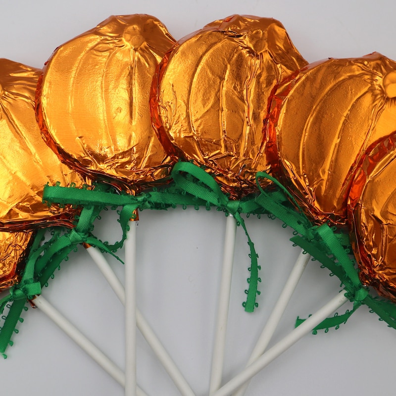 Pumpkin Lollipops - Etsy