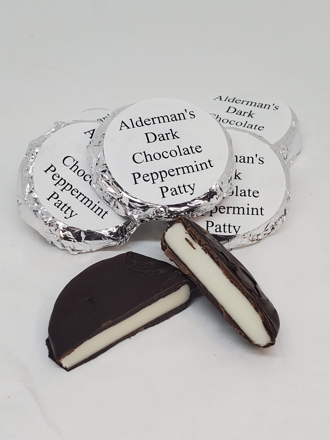 5 Pk Dark Chocolate Peppermint Patties Candy - Etsy