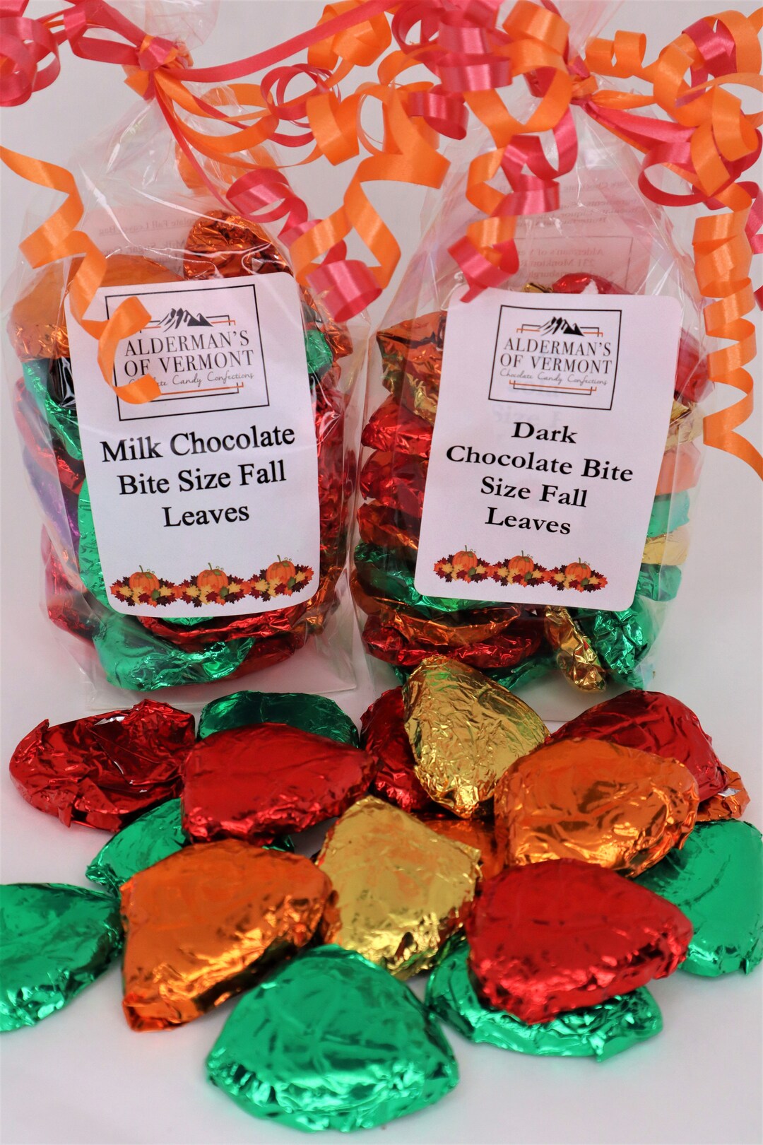 Milk or Dark Chocolate Bite Sized Fall Autumn Leaves 8 Oz - Etsy