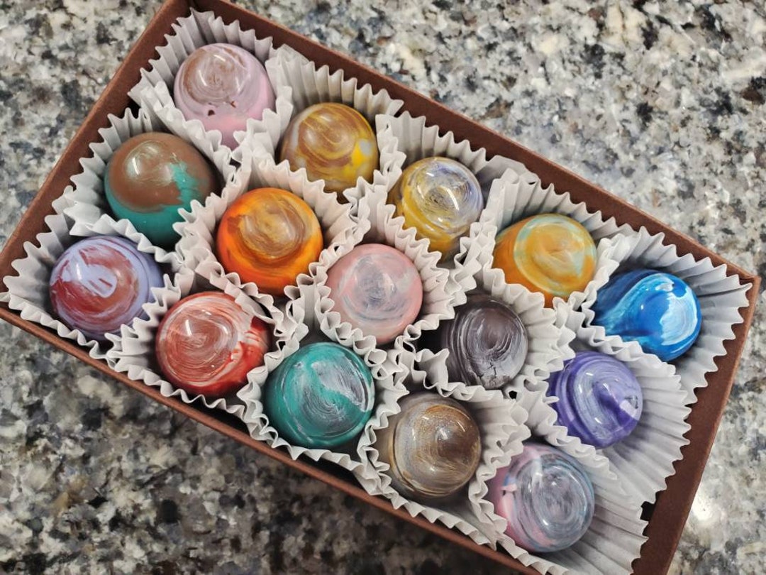 15 Piece Assorted Milk and Dark Chocolate Mini Truffles Any Holiday - Etsy