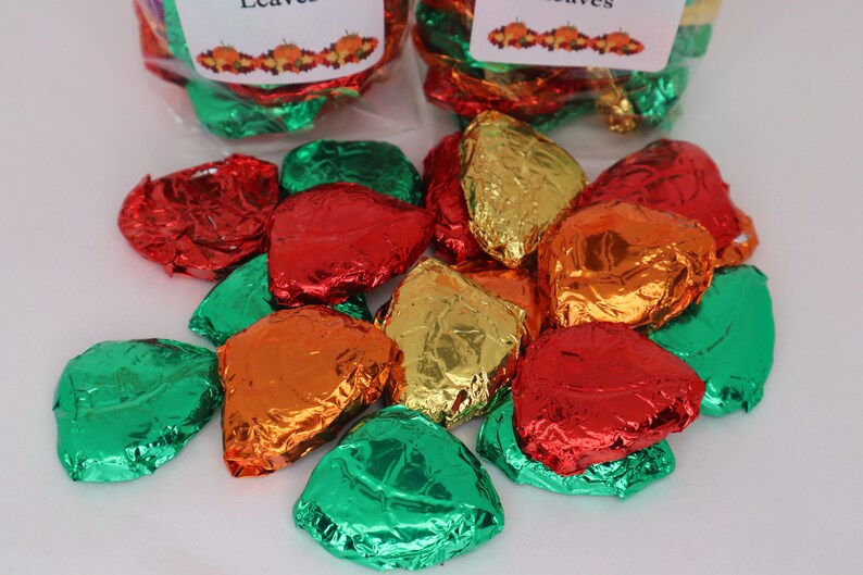 Milk or Dark Chocolate Bite Sized Fall Autumn Leaves 8 Oz - Etsy