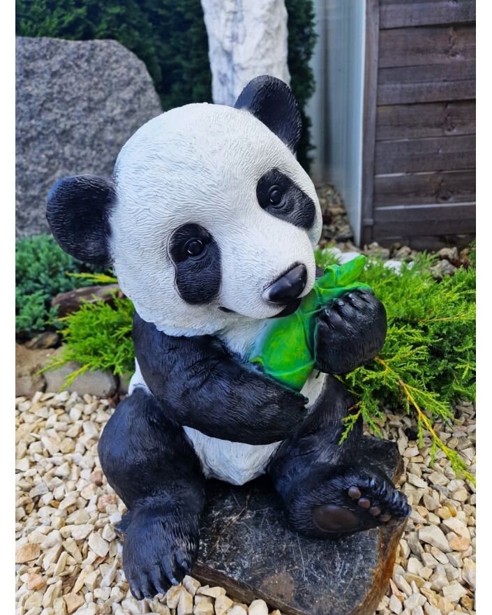 Panda Bear Figurine Plastic Sculpture Cute Panda Statue - Etsy