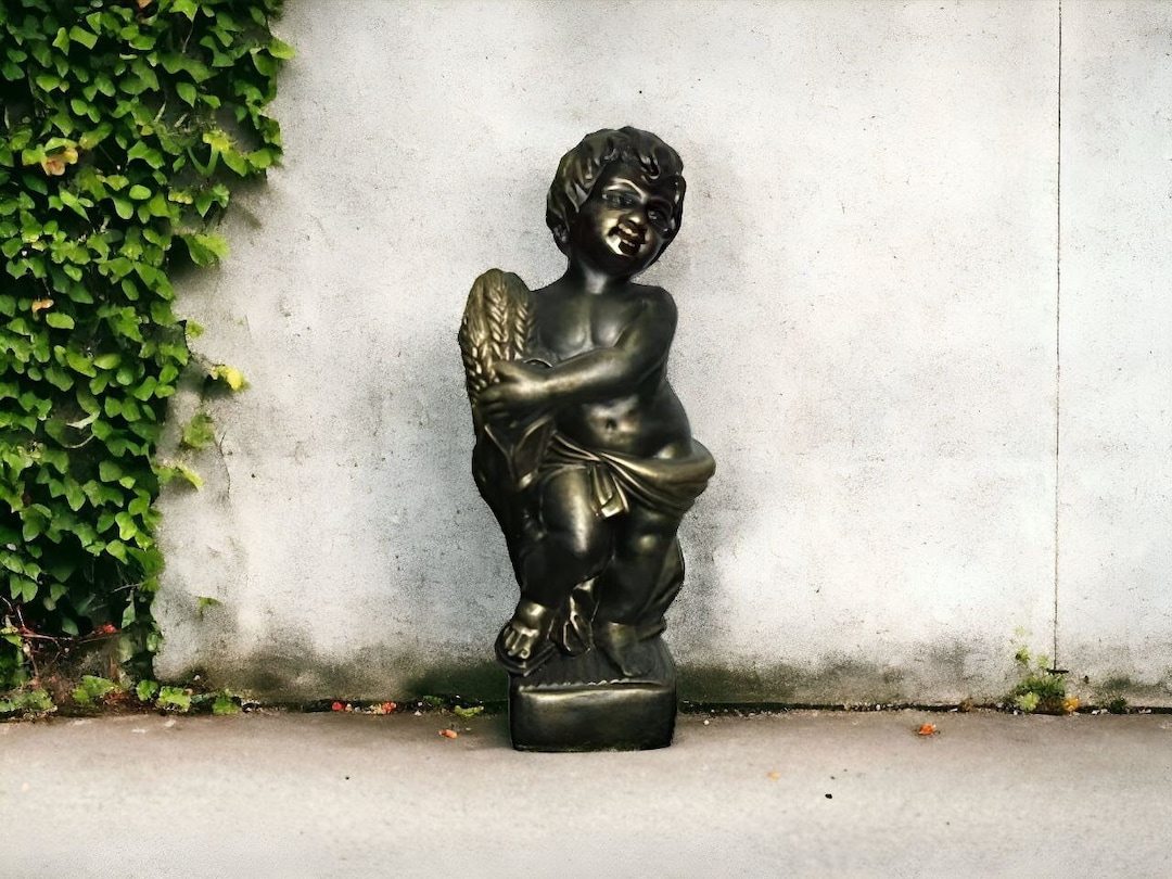 Antique Bronze Boy Plastic Boy Statue Greek Sculpture Cherub Art ...