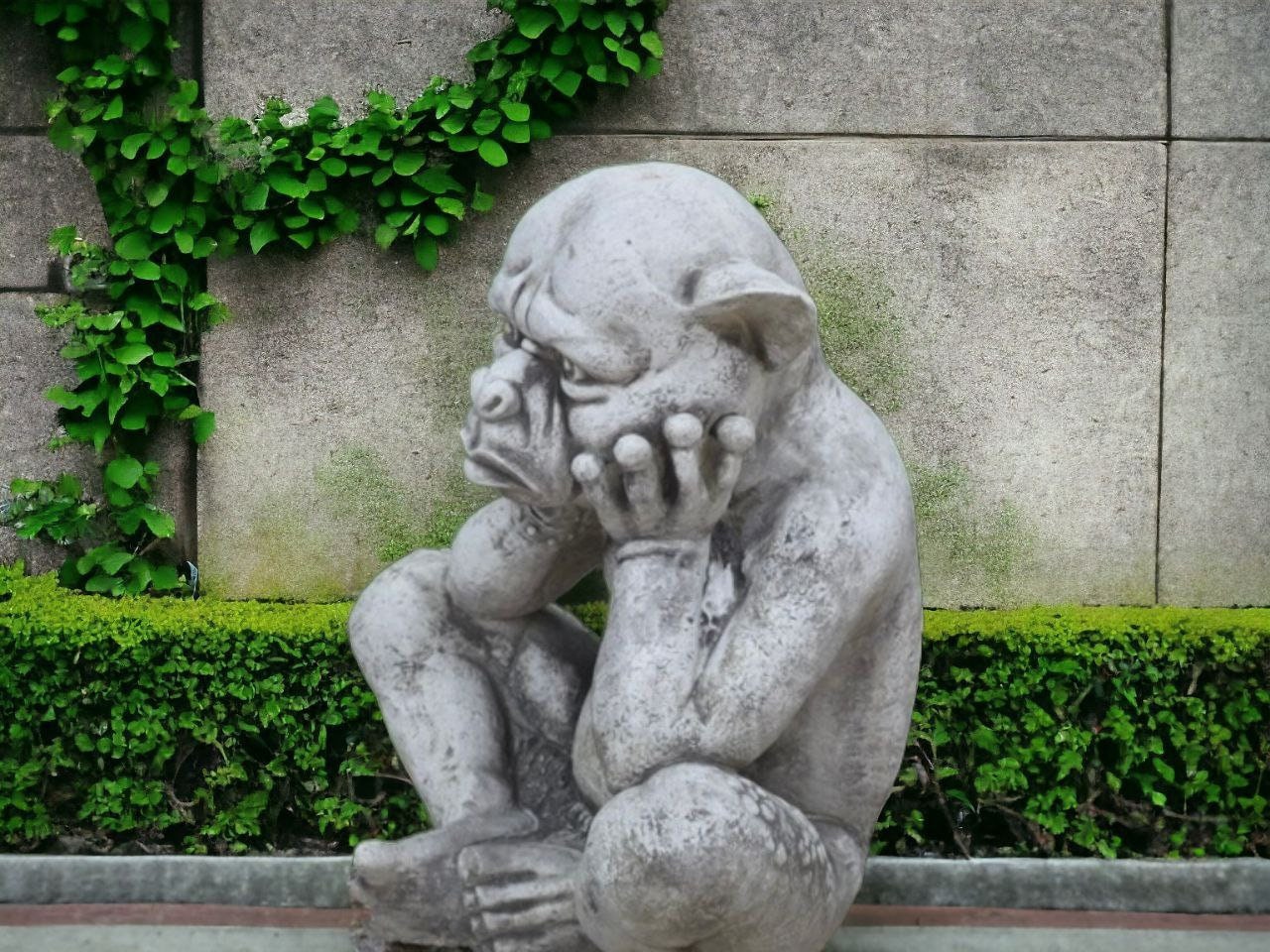 Guardian Gargoyle Statue Plastic Monster Sculpture Fantasy - Etsy