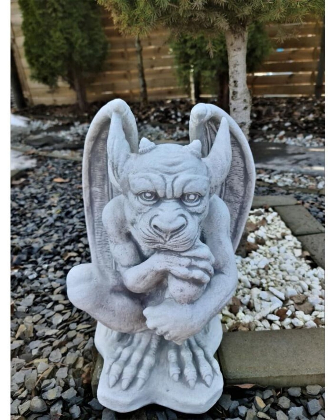 Gargoyle Statue Plastic Gargoyle Outdoor Garden Figure Guardian ...