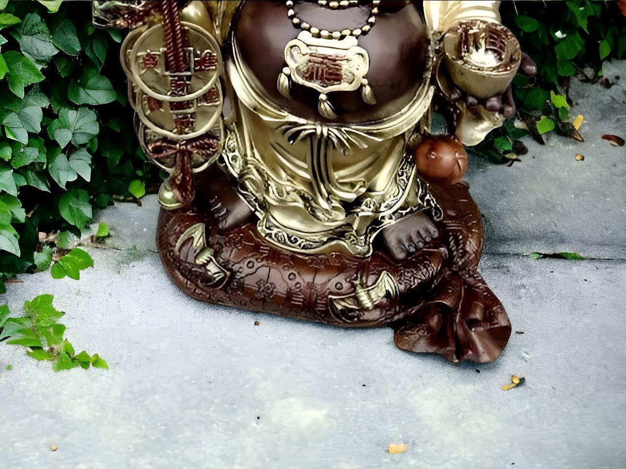 Resin Buddha Figurine Asian Home Decor Buddha Statue Meditation Altar ...