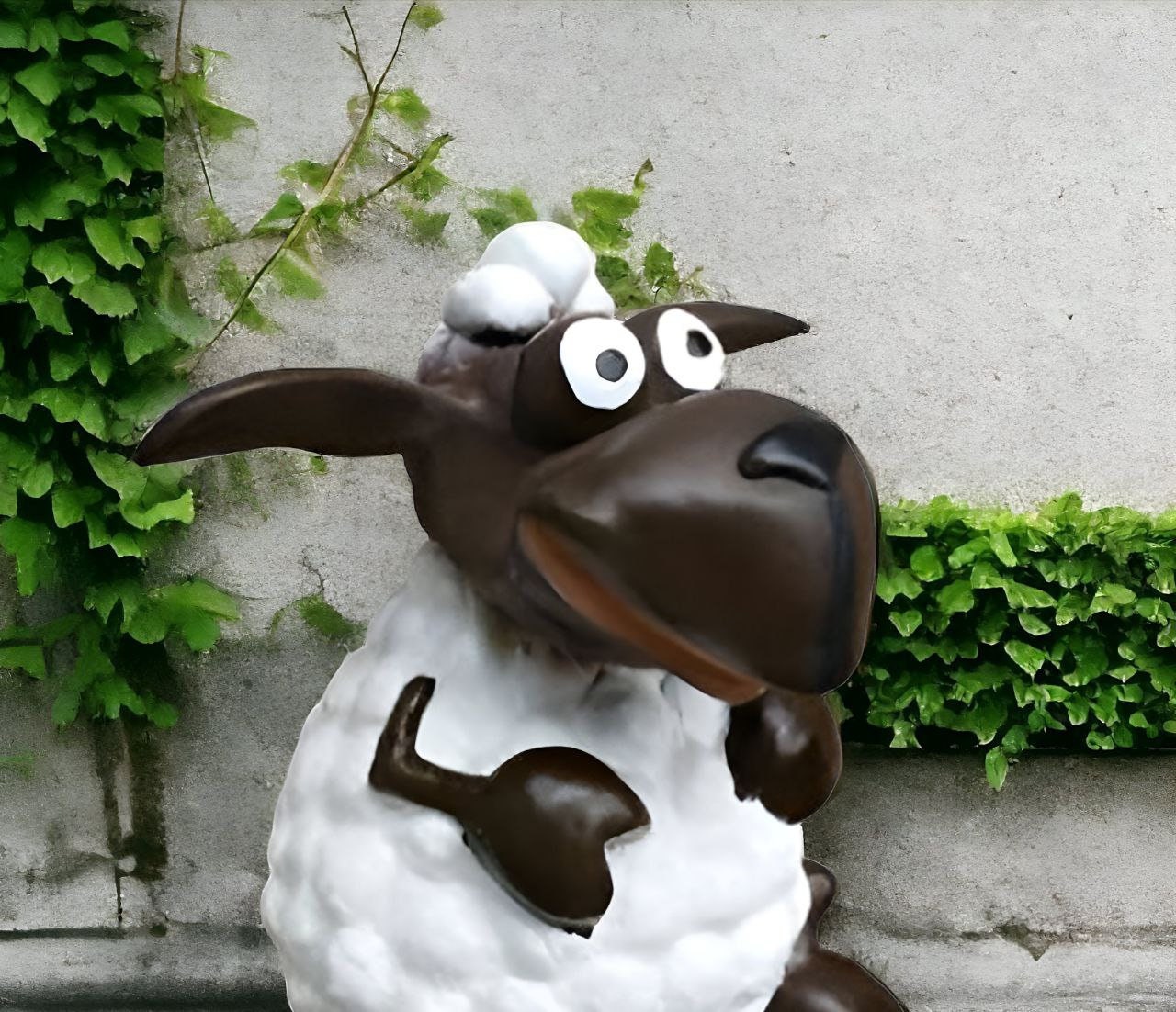 Cute Sheep Shaun Statue Animal Sculpture Sheep Figurine - Etsy