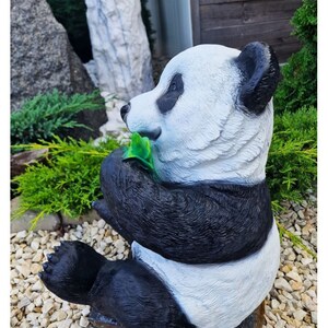 Panda Bear Figurine Plastic Sculpture Cute Panda Statue - Etsy