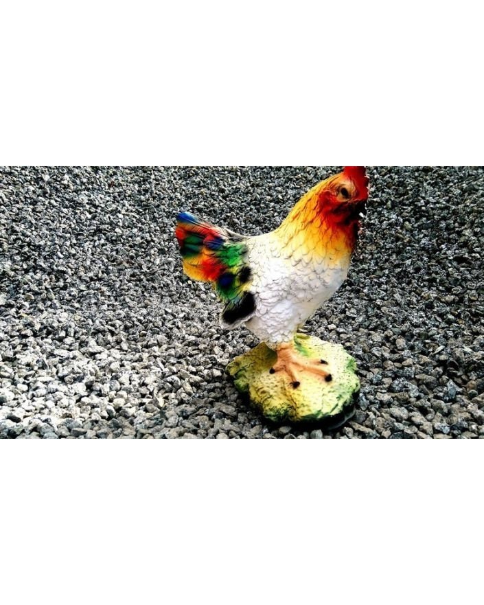 Chicken Garden Statue Farmhouse Decor Chicken Sculpture Garden ...