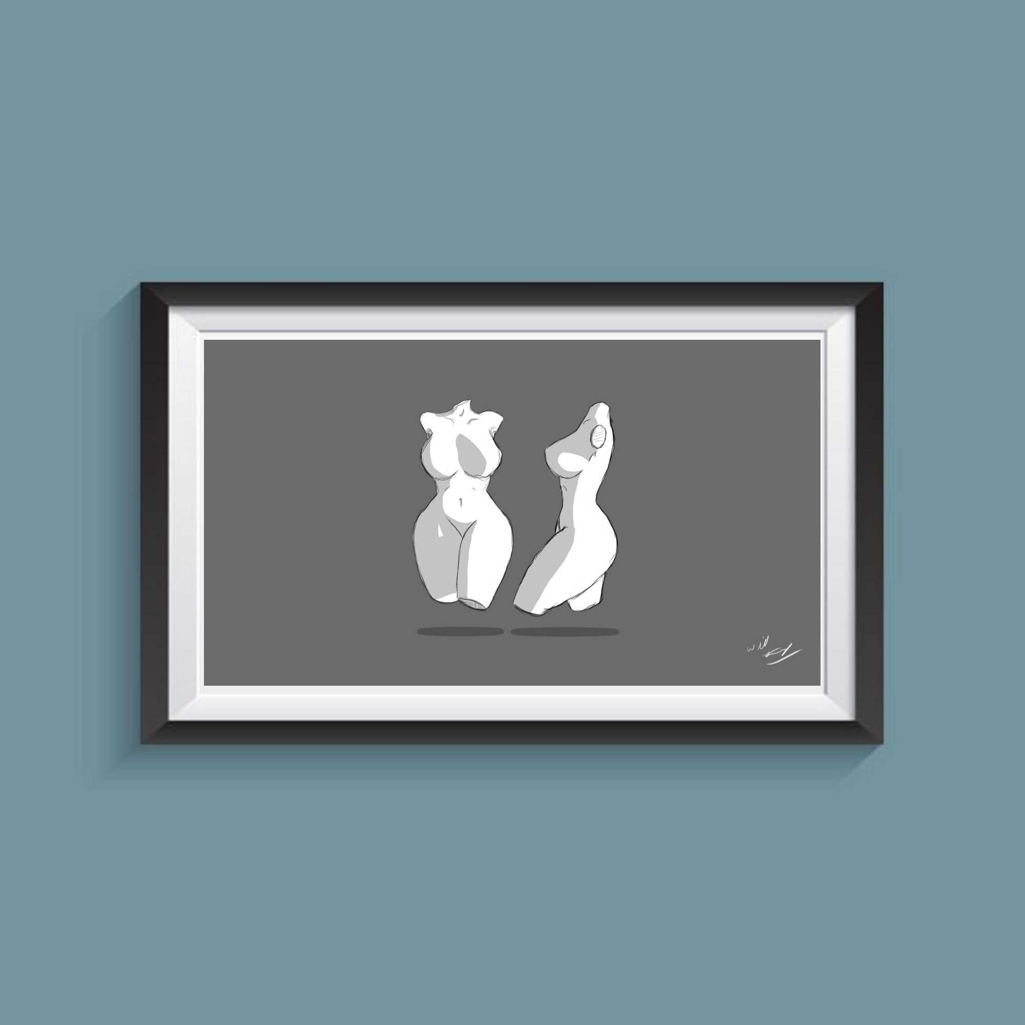 Body, Art Prints, Wall Art, Minimalist Art, Modern Art Décor, Digital ...