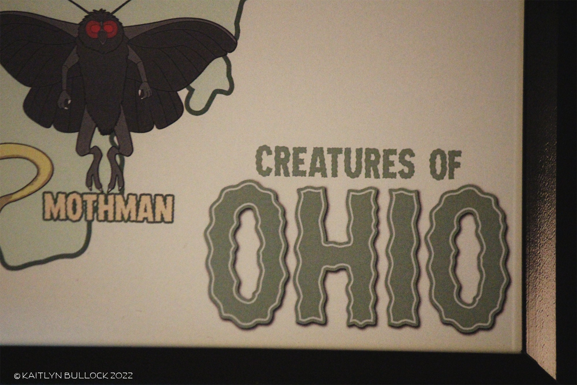 Ohio Art Print: Cryptids and Creatures of Ohio - Etsy