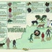 Virginia Art Print: Cryptids and Creatures of Virginia - Etsy