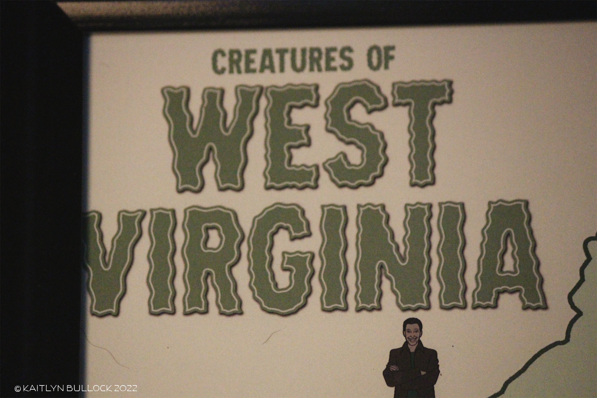 West Virginia Art Print: Cryptids and Creatures of West Virginia - Etsy