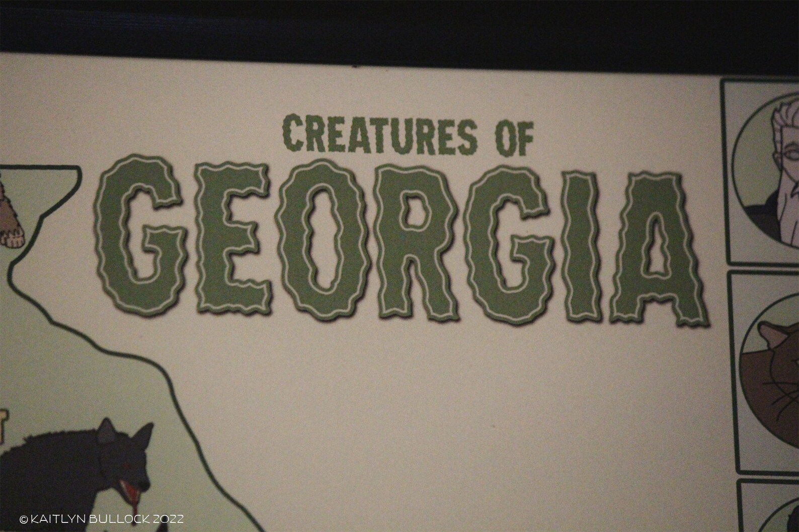 Georgia Art Print: Cryptids and Creatures of Georgia - Etsy