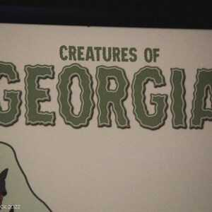 Georgia Art Print: Cryptids and Creatures of Georgia - Etsy