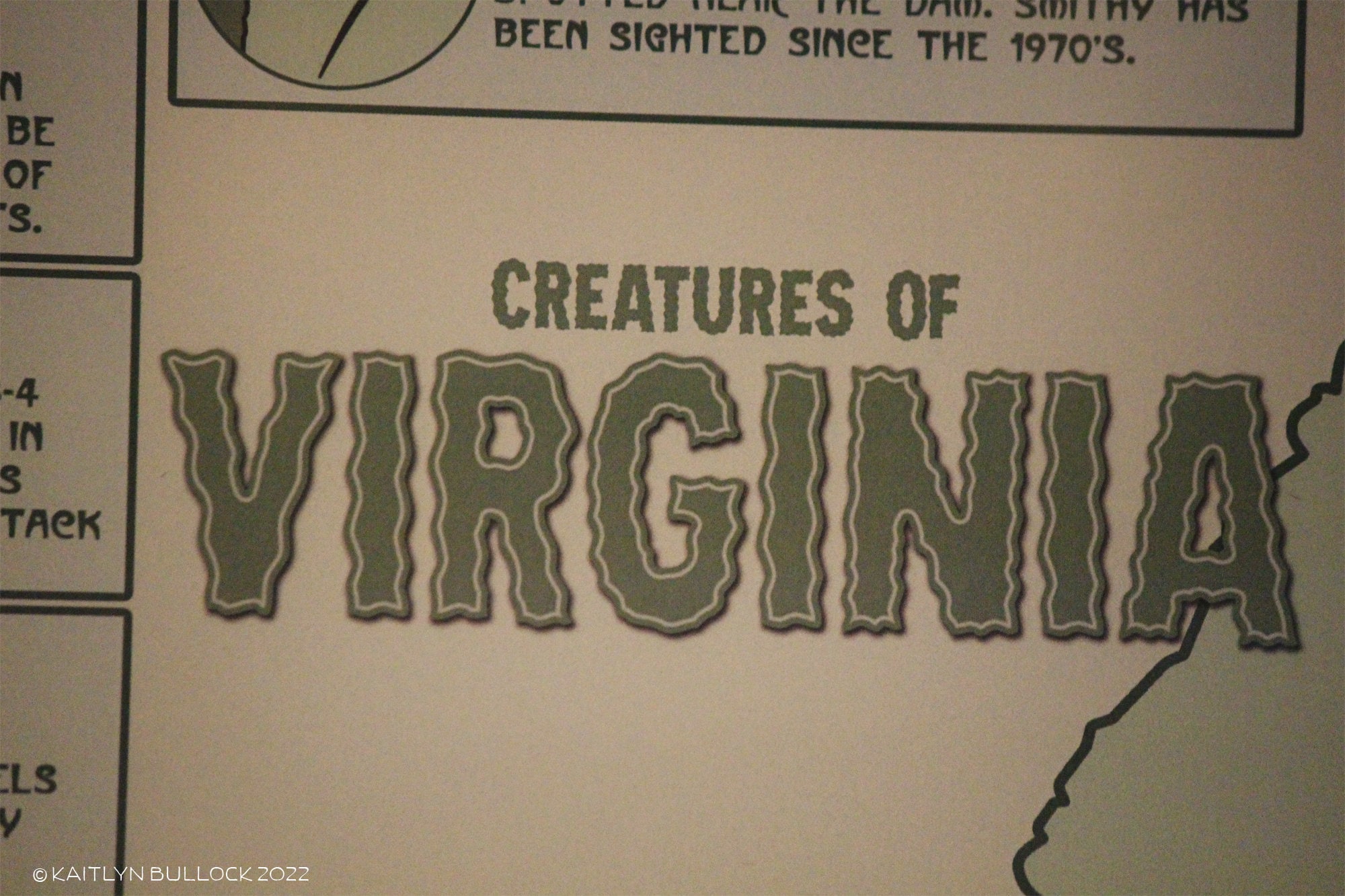 Virginia Art Print: Cryptids and Creatures of Virginia - Etsy