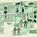 Indiana Art Print: Cryptids and Creatures of Indiana - Etsy