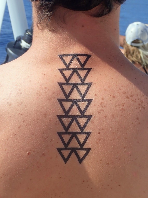 Tribal Triangle Tattoo