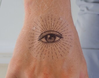2 Eye Temporary Tattoos Smashtat - Etsy
