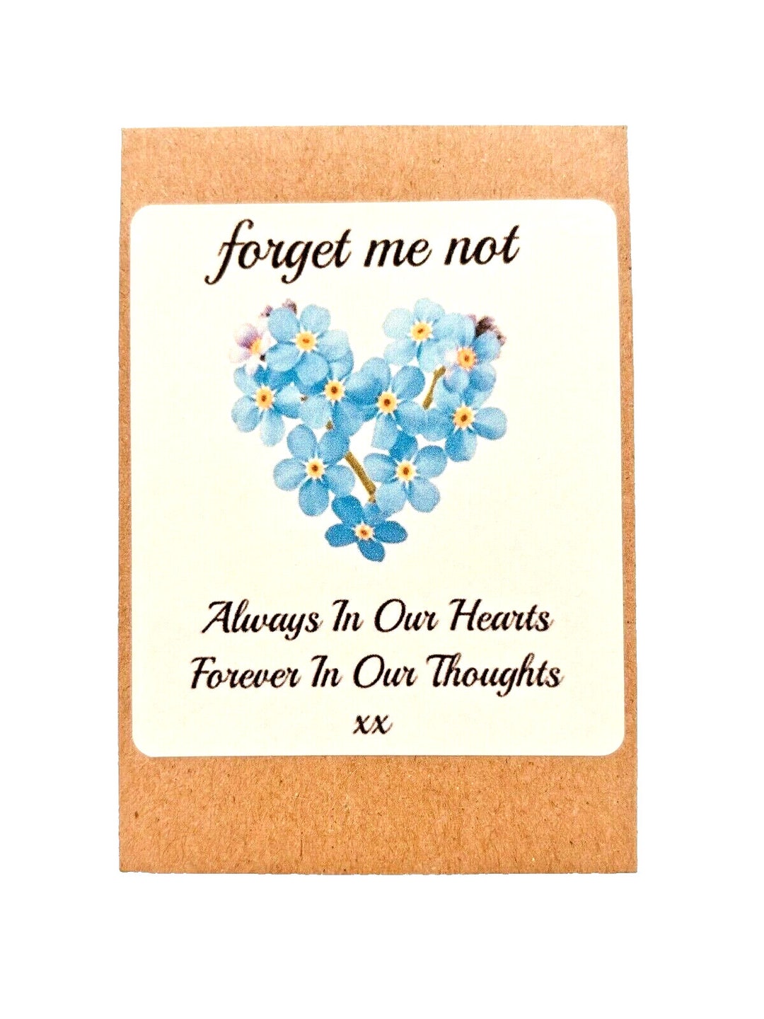 Forget Me Not Funeral Favours Memorial Remembrance Seeds X 48 (F5NP ...