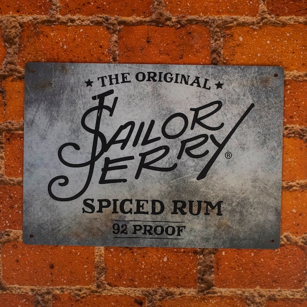 Sailor Jerry Sign - Etsy UK