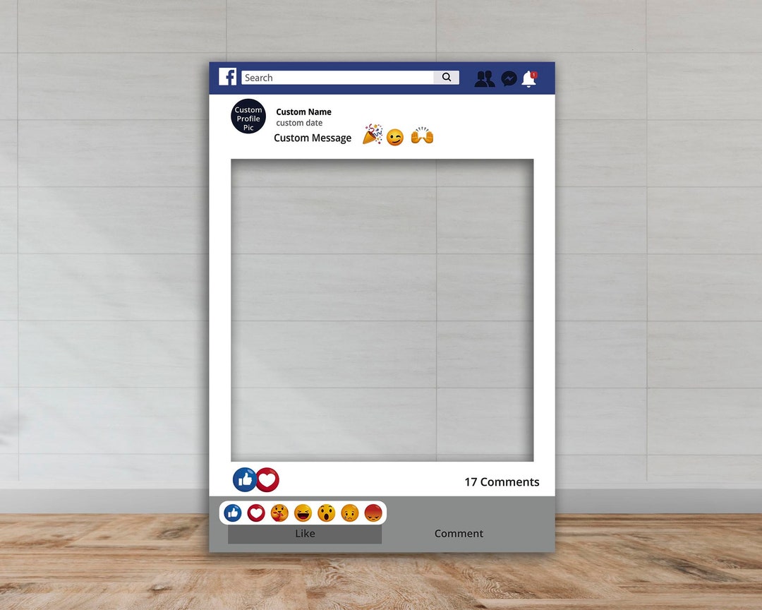 Personalised Selfie Frame for Parties | Customizable Facebook Selfie ...
