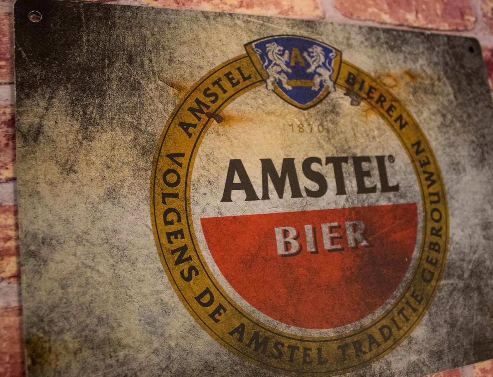 Metal Sign Amstel Beer Retro Sign Man Cave Sign | Etsy UK