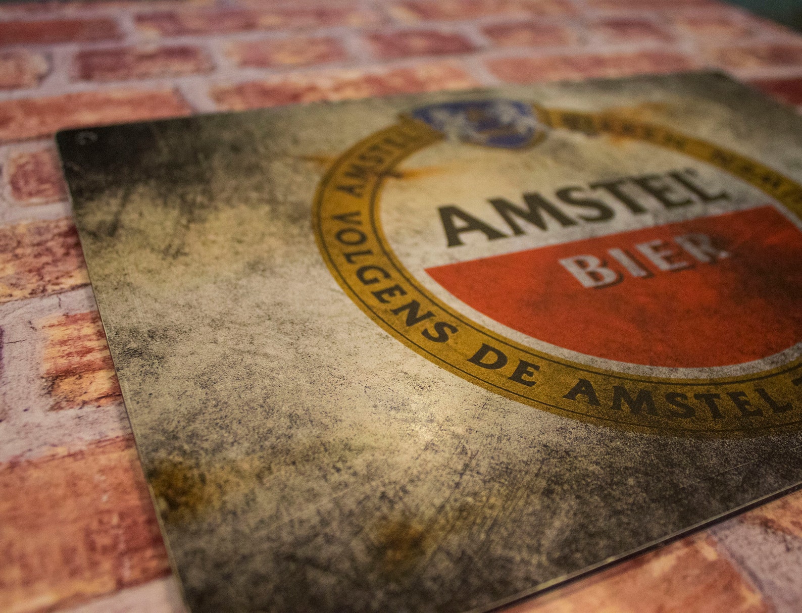 Metal Sign Amstel Beer Retro Sign Man Cave Sign | Etsy UK